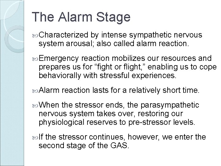 Chapter 12 The Biology of Emotion and Stress