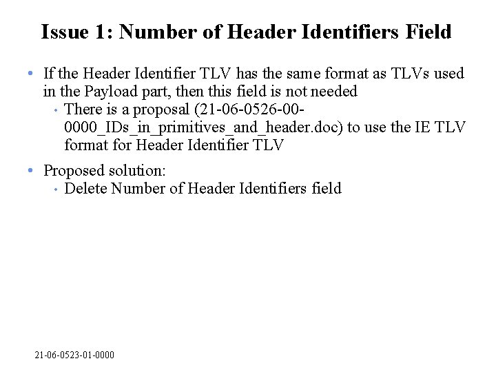IEEE 802 21 MEDIA INDEPENDENT HANDOVER DCN 21
