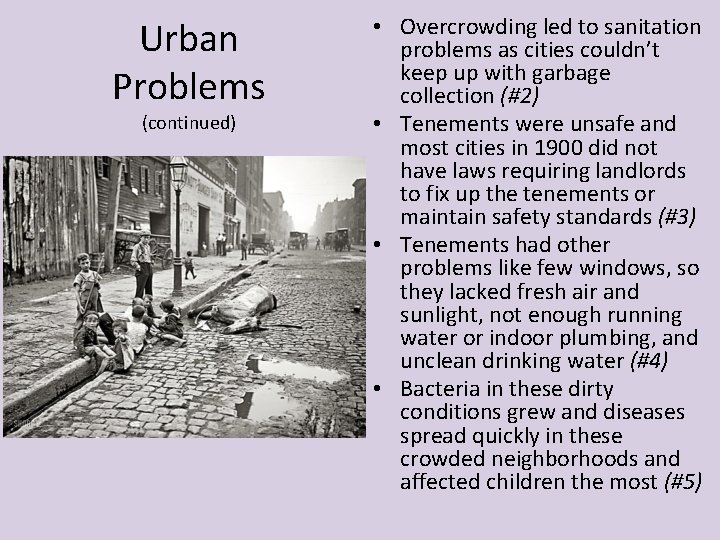 Ch 20 Section 3 Life in Cities Urban