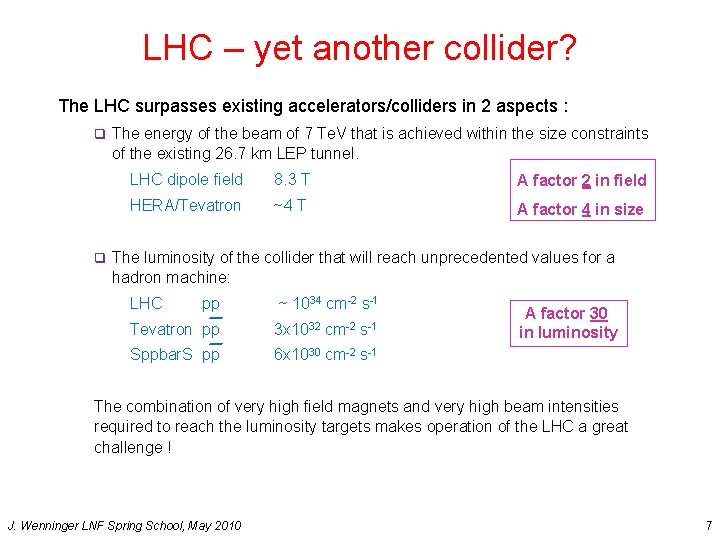 LHC construction and operation Jrg Wenninger CERN Beams