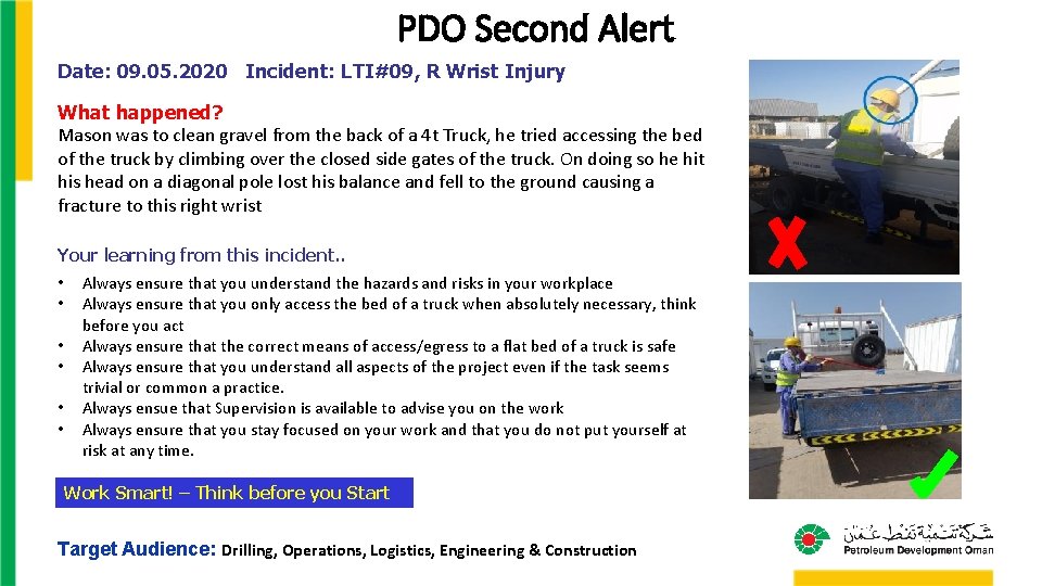 PDO Second Alert Date 09 05 2020 Incident