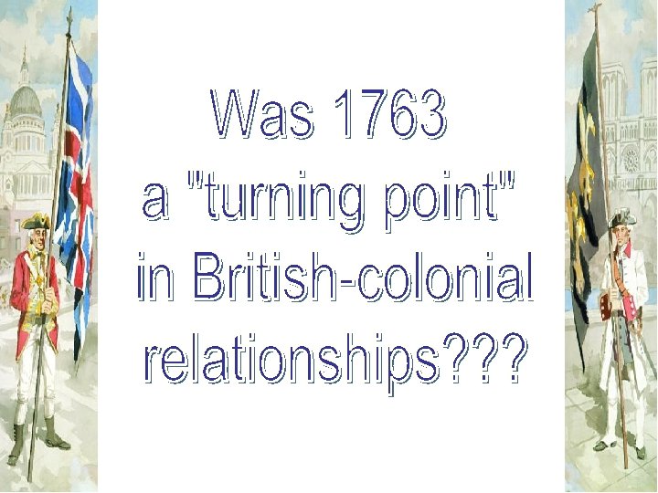 North America in 1750 Some French people began