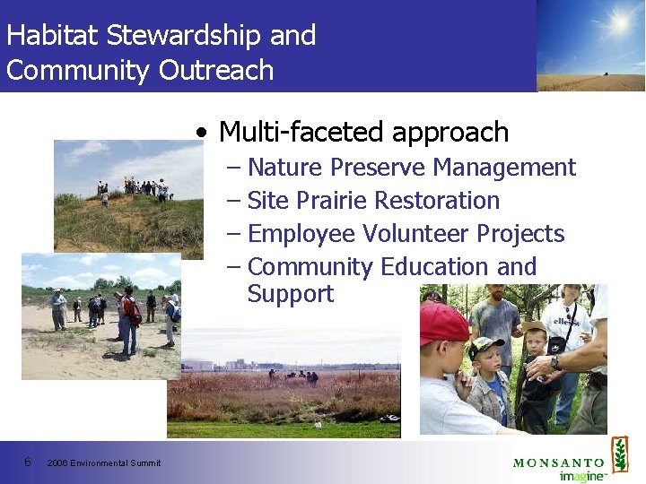 Monsanto Muscatine Plant Voluntary Initiative Benefits Gina Mac