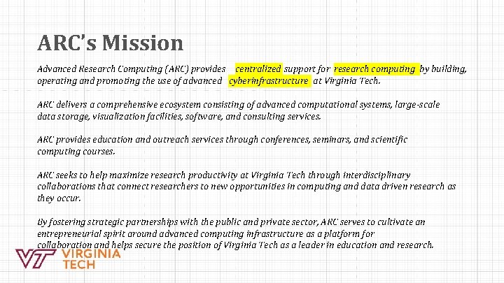 May 2021 ARC 1 Systems and Services Overview