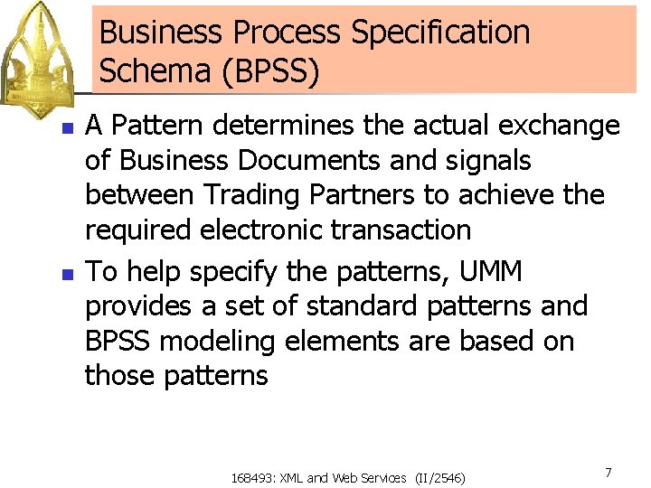 eb XML Business Process Dept of Computer Engineering