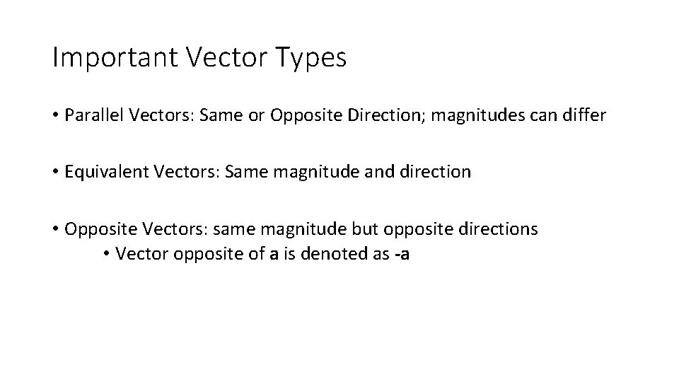 Introduction to Vectors Honors PreCalc 8 1 Vectors