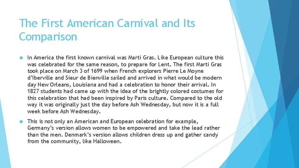History Analysis 1 Carnivals By Owen Kapuza Intro