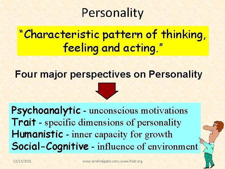 Theories of Personality Dr Arnel Banaga Salgado www