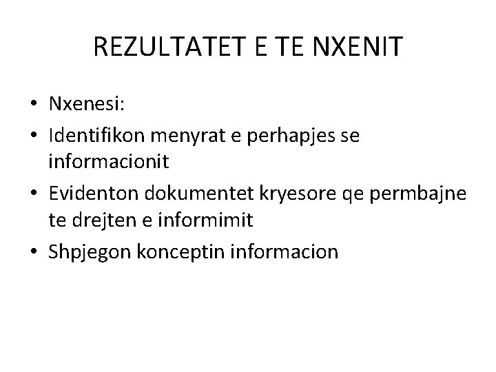 LENDA QYTETARI KLASA X TEMA INFORMIMI DHE RENDESIA
