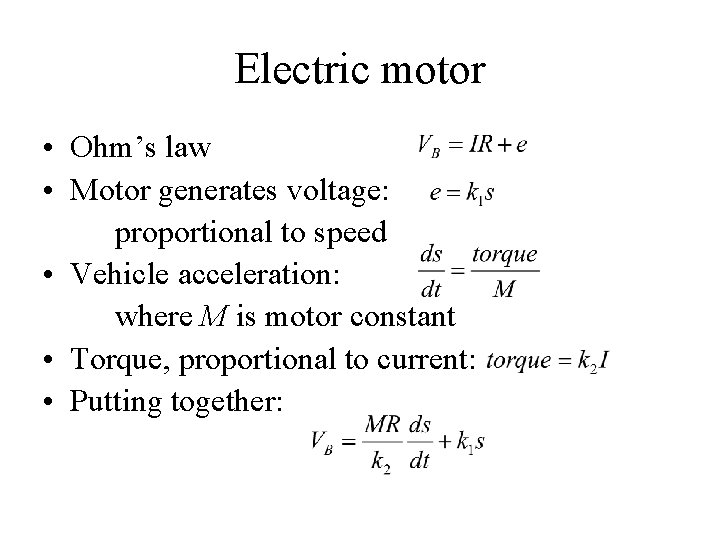Control 1 Keypoints The control problem Forward models