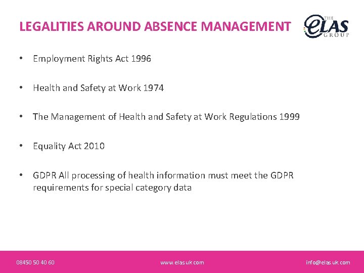 COVID19 Effective Absence Management Webinar WELCOME AND AGENDA