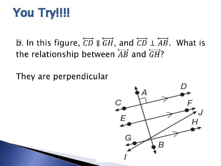 Lesson 5 More Theorems About Lines and Planes
