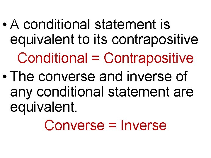 Section 2 1 Conditional Statements Conditional statements Have