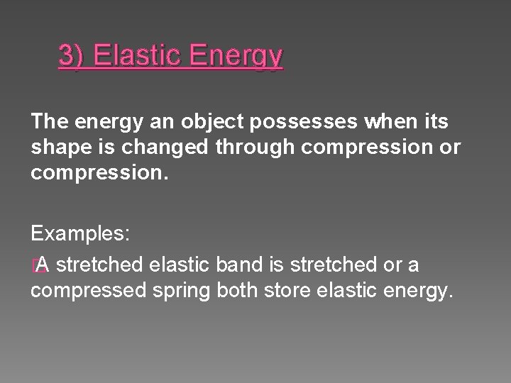 ENERGY Class Starter What is energy 2 Is