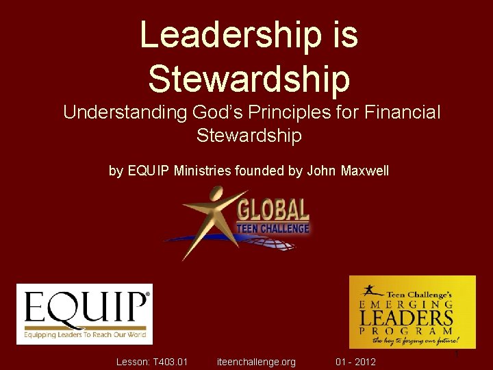 Leadership is Stewardship Understanding Gods Principles for Financial
