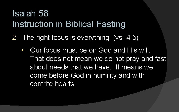 Prayer Fasting Its All About You Lord ISAIAH