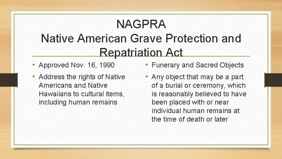 Who Owns the Dead Native American Grave Protection