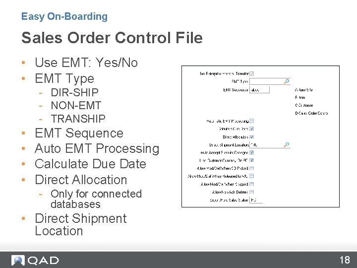 Easy OnBoarding Enterprise Material Transfer EMT Easy OnBoarding