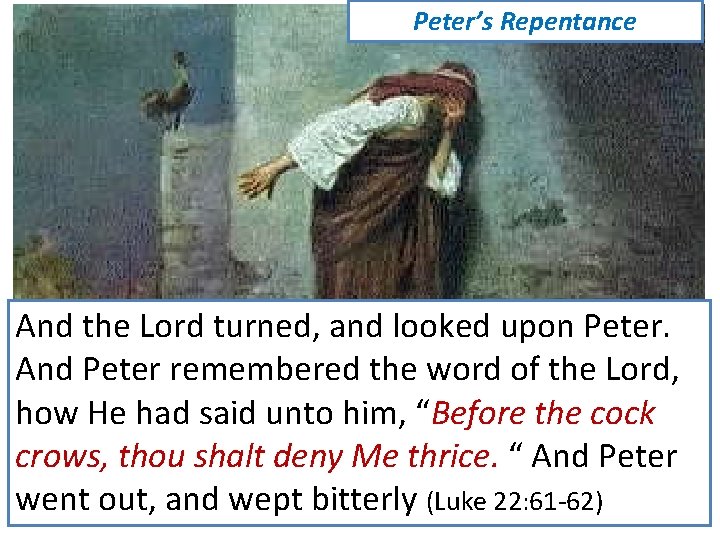 The Peter Principle Presented by Lost Sheep Ministries