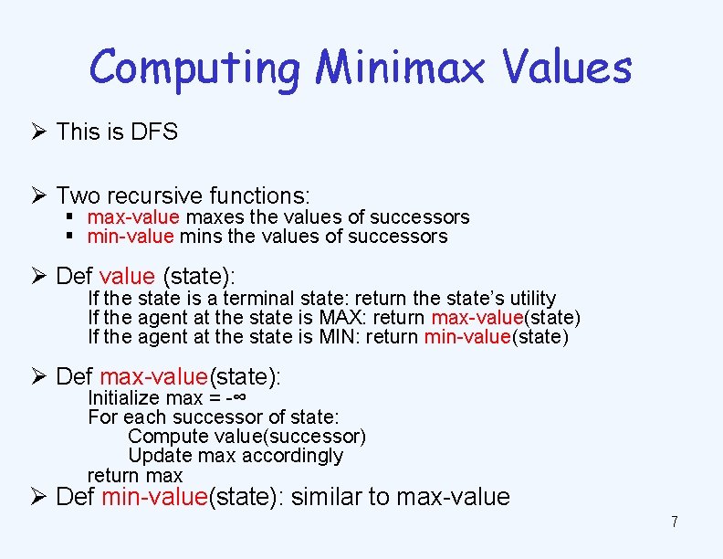 Minimax strategies alpha beta pruning Lirong Xia How