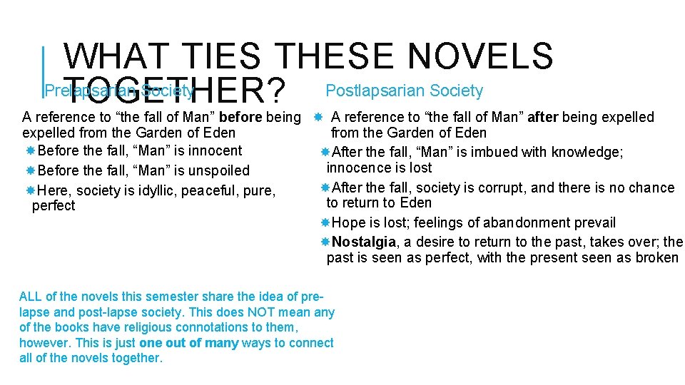 Grade 9 LITERATURE CIRCLES WHAT ARE THEY A