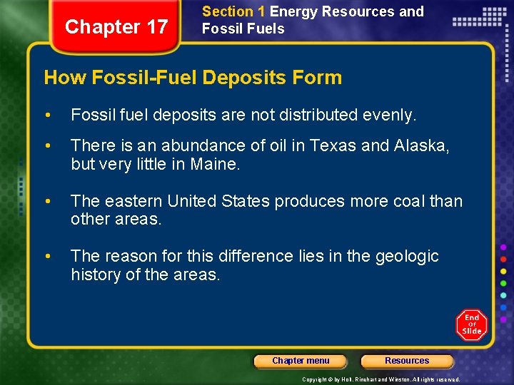 Unit 6 Part 1 Fossil Fuel Energy Chapter