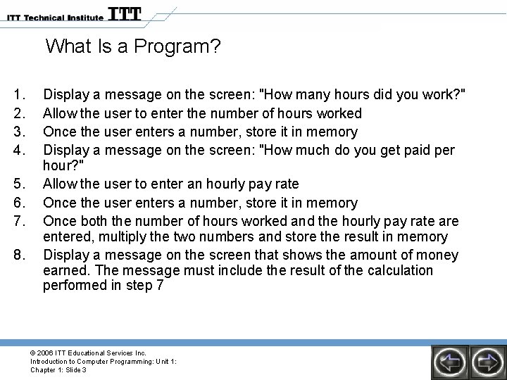 Unit 1 Introduction to Programming Using VB NET