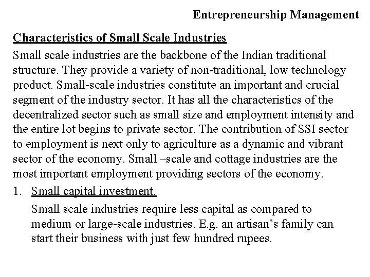 Entrepreneurship Management Micro Small Medium Enterprises Prof Bharat