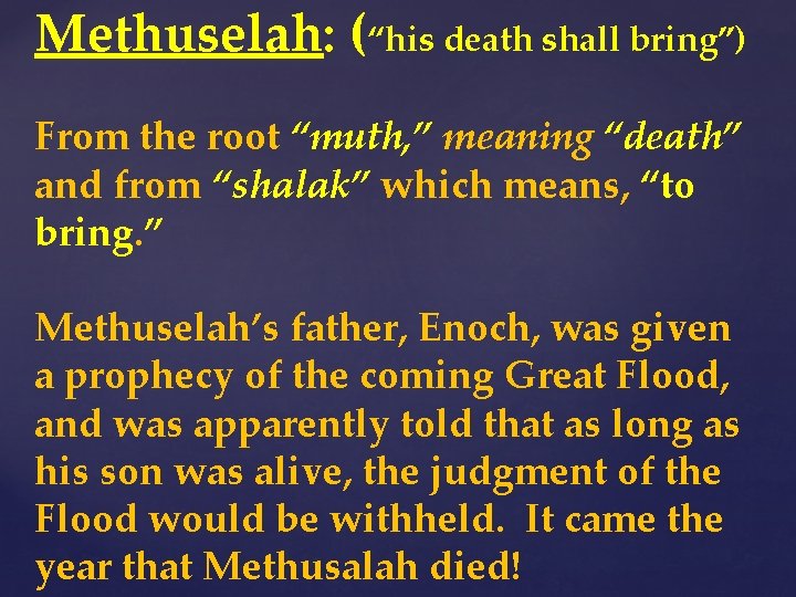 The Gospel In Noahs Genealogy The Hebrew Roots