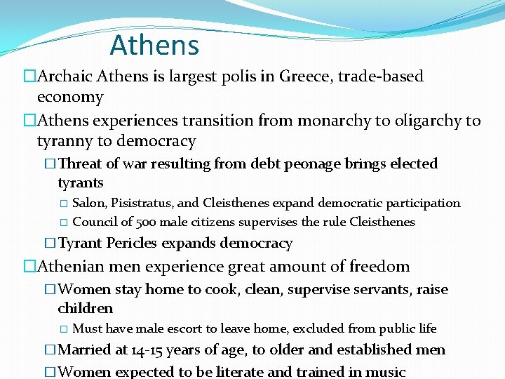 Ancient Greece Mr Ermer World History Miami Beach