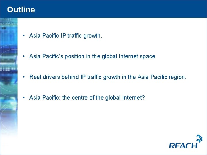 Asia Pacific the third global IP traffic region