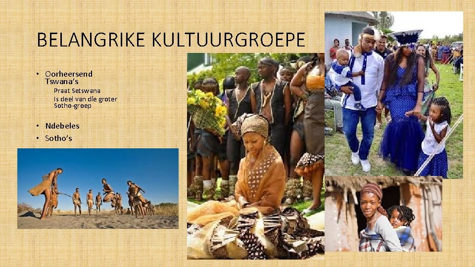 KULTUUR EN ERFENIS IN NOORDWES BL 95 96