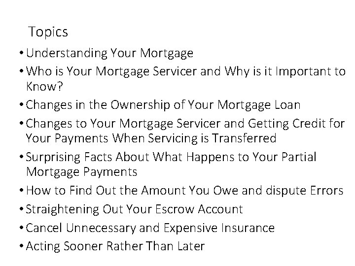 Chapter 10 What You Need to Know About
