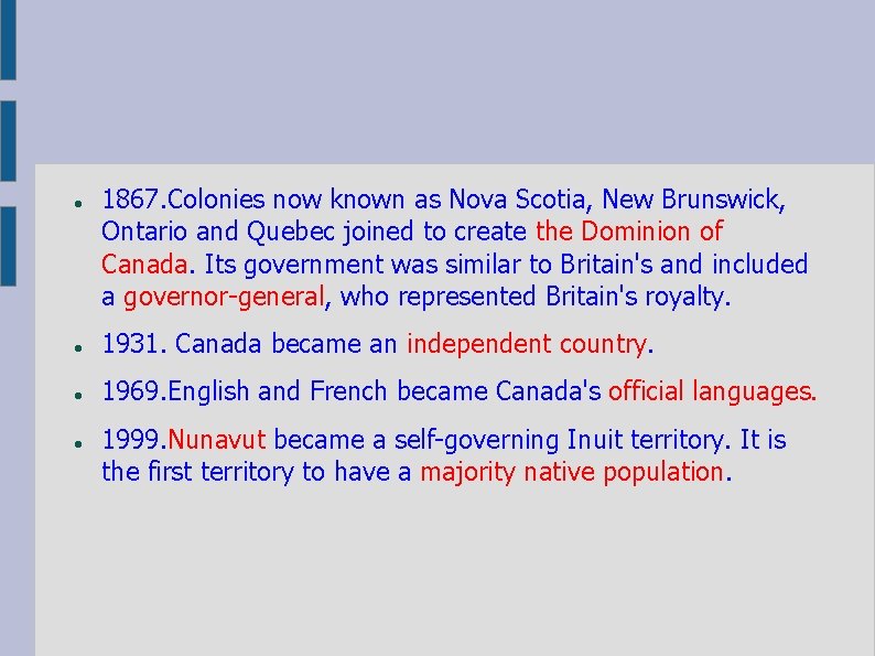 CANADA Canada is the secondlargest country in the