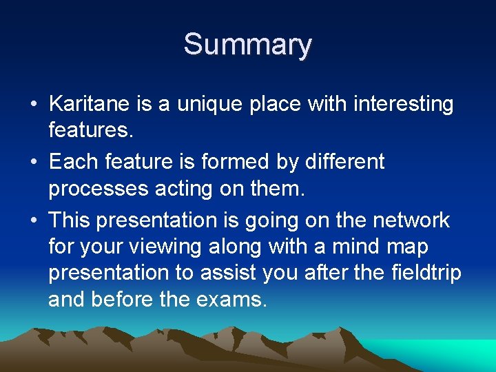 Introduction to Karitane Natural Landscapes Coastal Processes Karitane