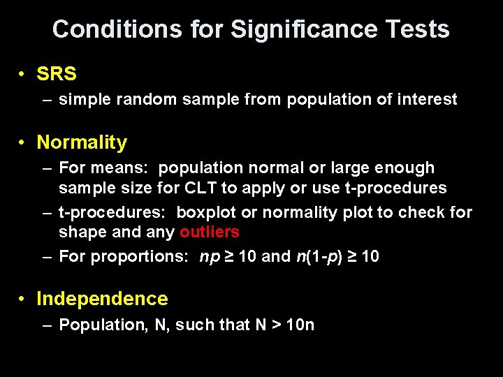 Lesson 11 1 Significance Tests The Basics Vocabulary