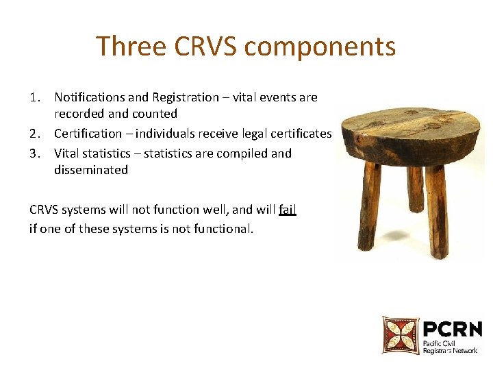 Why CRVS matters before during and after a