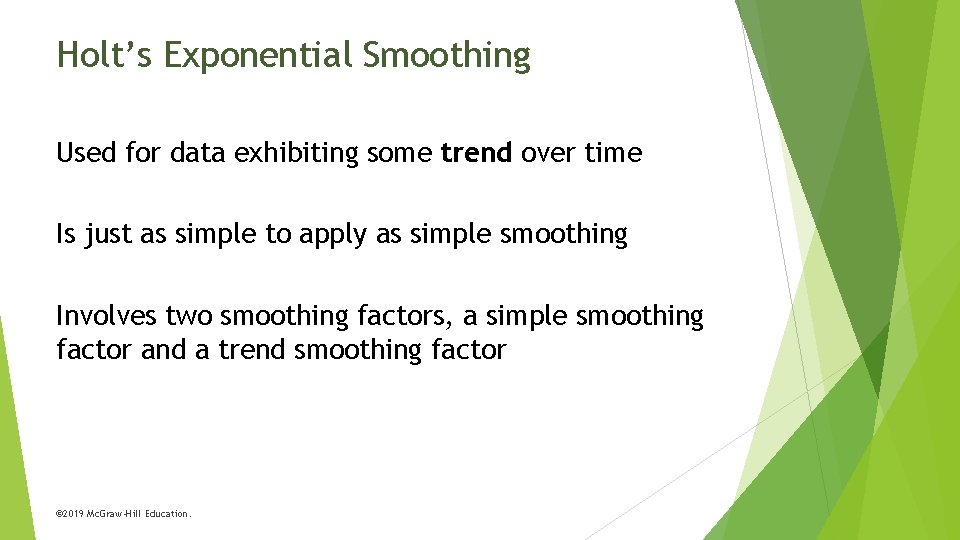 Chapter 3 Extrapolation 1 Moving Averages and Exponential