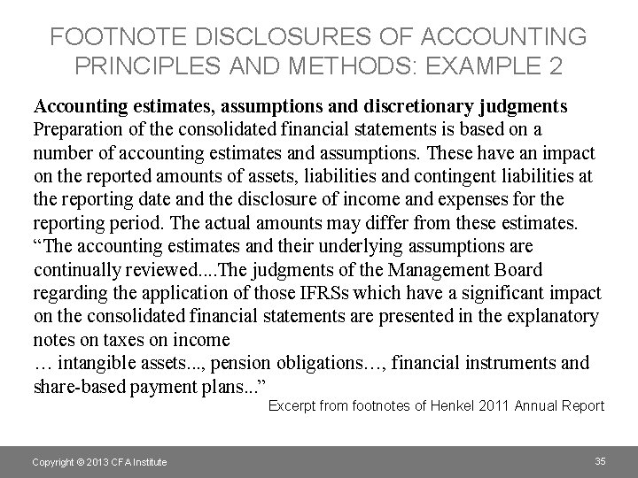 CHAPTER 3 FINANCIAL REPORTING STANDARDS Presenters name Presenters