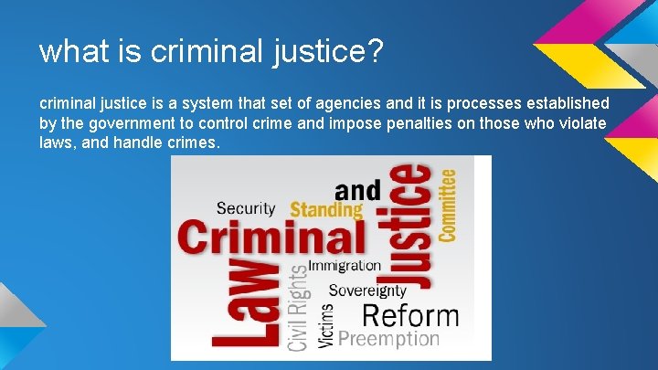 Emma Meriseme Criminal Justice what is criminal justice