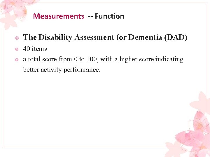 The relationship between changes in quality of life