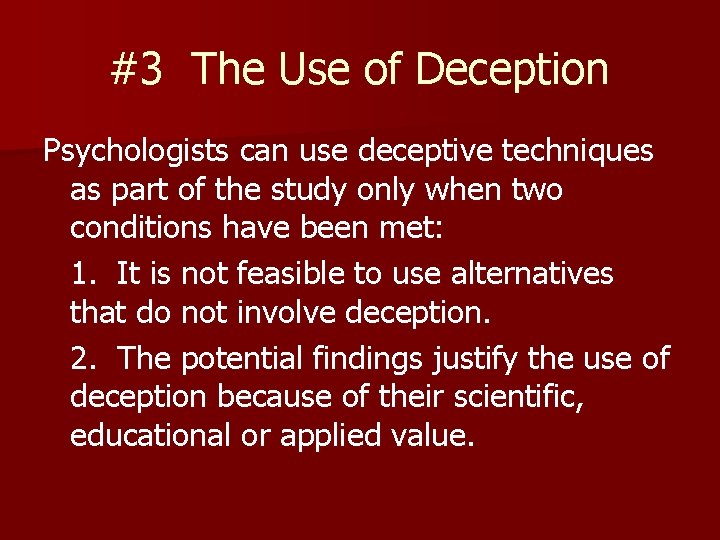 ETHICS IN PSYCHOLOGY Hockenbury Hockenbury 2007 Discovering Psychology