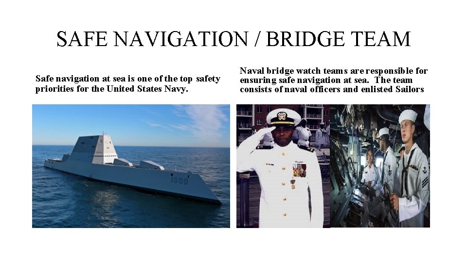 SAFE NAVIGATION OF THE SEAS STORYBOARD SCRIPT SAFE