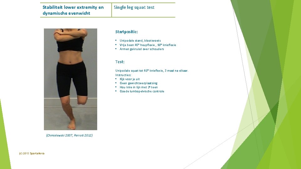 Sportmedisch onderzoek Functionele testen Core Strength Side Bridging