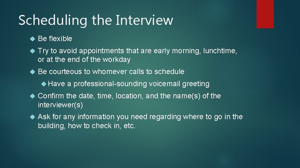 Ace Your InPerson Interview JEZ LAYMAN LIBRARIAN Scheduling