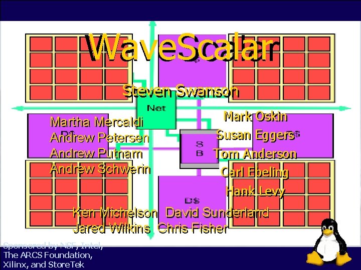 Wave Scalar Steven Swanson Martha Mercaldi Andrew Petersen