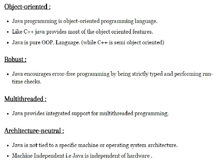 UNIT6 Java CGI Security About Java History Goal