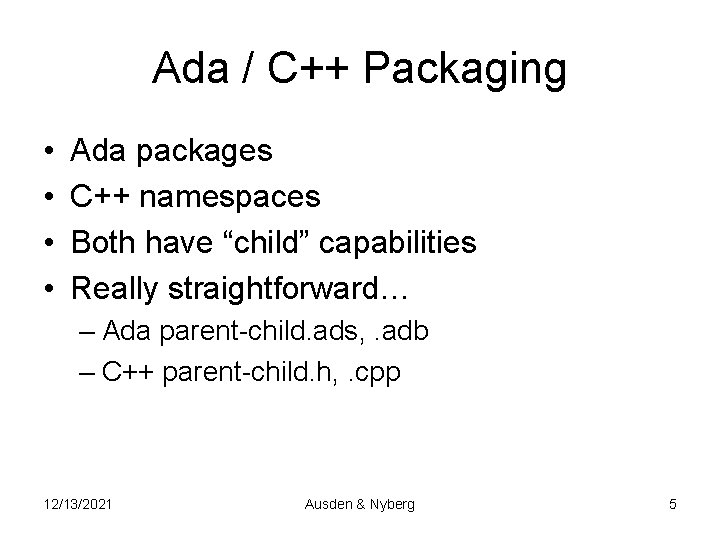 Using ASIS to Generate C Bindings Gachia Generating