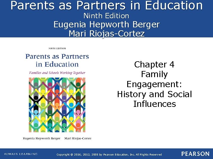 Parents as Partners in Education Ninth Edition Eugenia