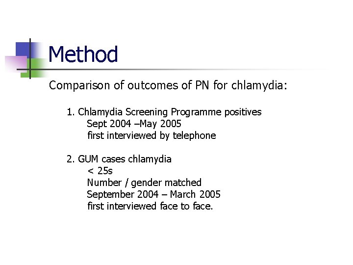 Partner notification interviews can they be done by